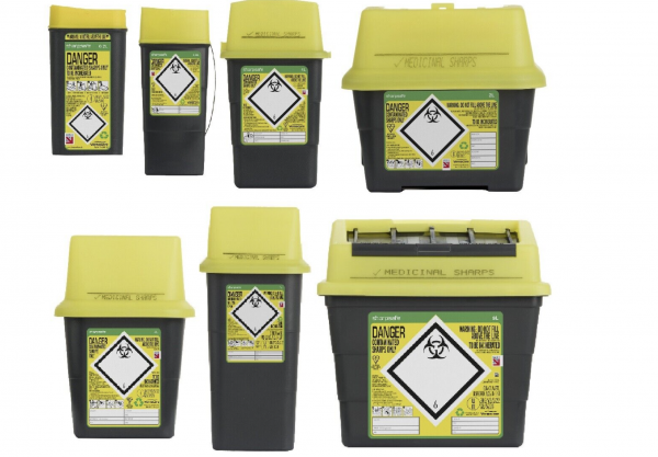 Laboratory and Clinical Waste Sharps Bins - microbiologicalsupply.com